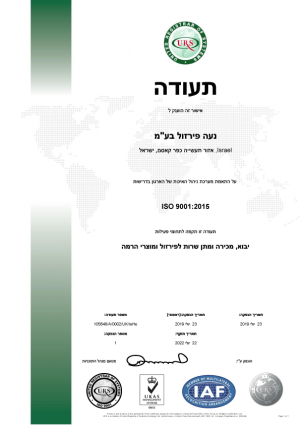 NOA-hebrew-certificate - נעה פרזול